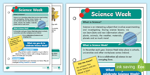 Science Week Fact File (teacher made)