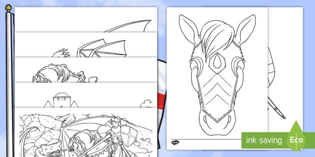 St. George's Day Colouring Pages