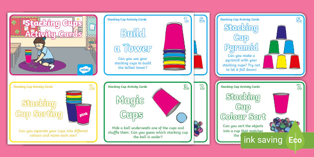 Large Stacking Cup Activity Cards