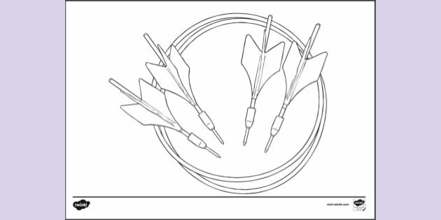 Lawn Darts Colouring Sheet | Colouring Sheets