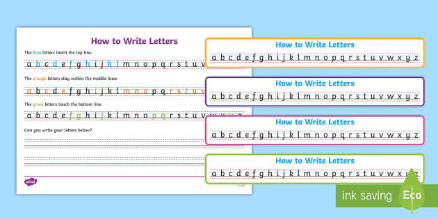 Handwriting Letters | Writing Strips | Download, Print & Use