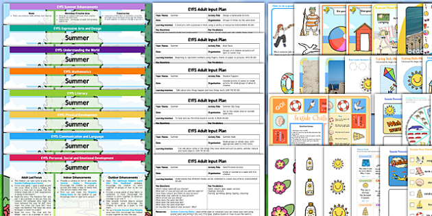 EYFS Summer Themed Lesson Plan Enhancement Ideas And Resources Pack