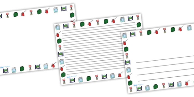FREE! - Car Garage Full Page Borders (Landscape)