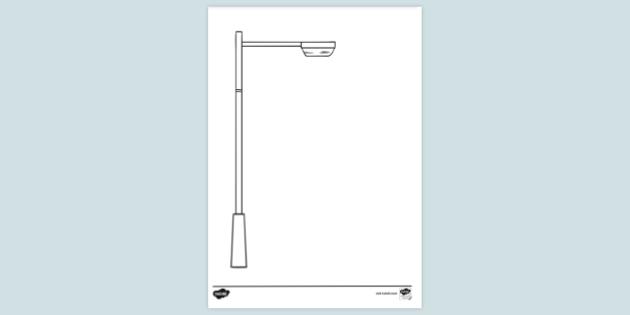 FREE! - Lamp Post Colouring Sheet | Colouring Sheets