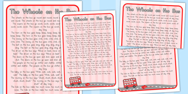 The Wheels on the Bus Nursery Rhymes UK Poster