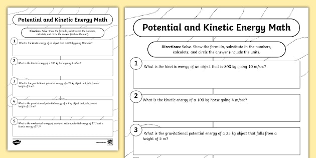 Kinetic Energy Lessons | twinkl.com