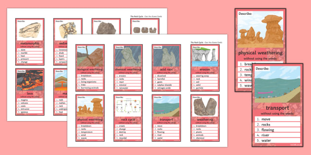 The Rock Cycle Can You Guess? Cards | Beyond (teacher made)