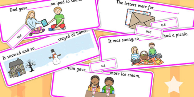 Finish The Sentence We Us Cards (teacher made)