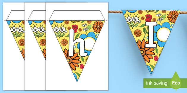 In the Garden Display Bunting - In the Garden Display Pack