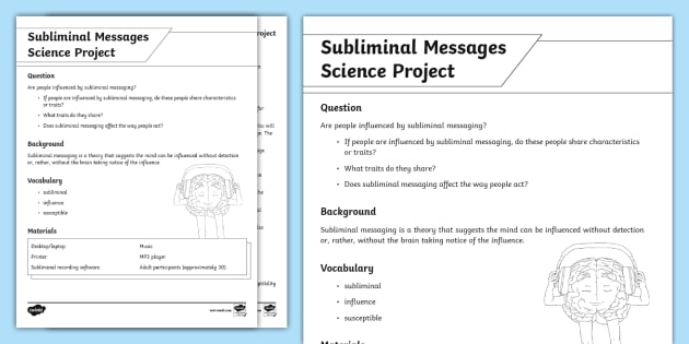 Subliminal Messages Brain