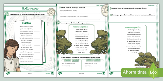 Hojas De Trabajo De Análisis De Poesía Para La Escuela Secundaria