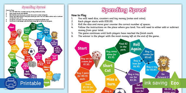 Spending Spree | Money Game For Kids | South Africa