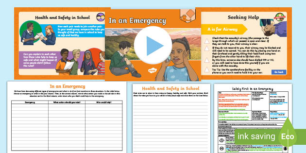 PSHE and Citizenship UKS2 Safety First Lesson 4: In an Emergency Lesson ...