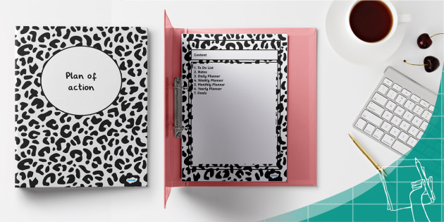 Leopard Print | Personalised Binder Pack (teacher made)