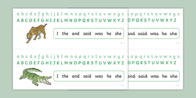 Alphabet Strips (Jungle & Rainforest)