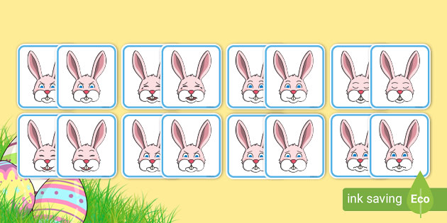 Easter Bunny Emotions Snap Game (Teacher-Made)