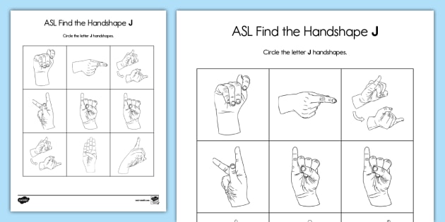Asl Letter J