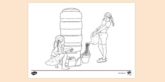 FREE! - Colouring Page About Water | Colouring Sheets