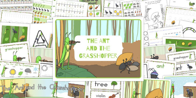 The Ant and the Grasshopper Resource Pack (teacher made)