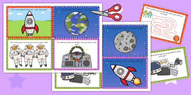 Challenge Cards Spaceship