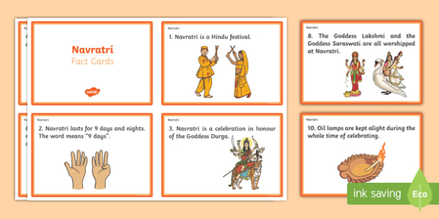 Navratri Fact Cards (teacher made)