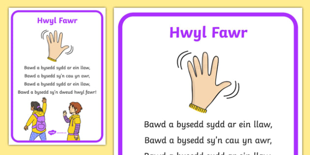 Goodbye Song Lyrics-Welsh (teacher made)