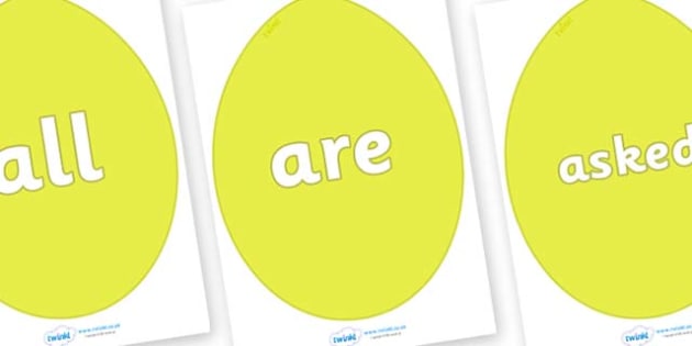 FREE! - Tricky Words on Golden Eggs (teacher made)