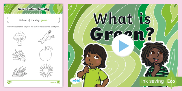 What is Green Colour Activity Sheet