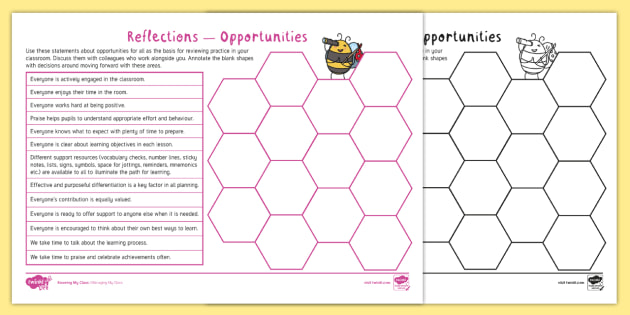 Managing My Class: Reflections - Opportunities - Adult Guidance