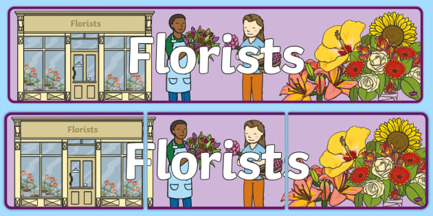 Florist Role Play Display Banner Alt (teacher made)
