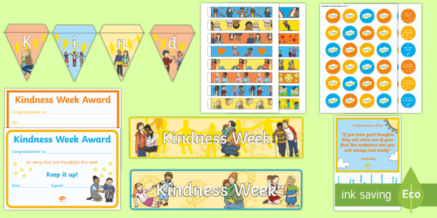 FREE! - Twinkl Kindness Week Discover and Learn Display Pack
