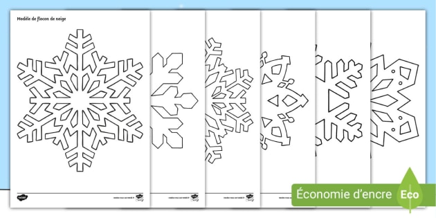 Modèles de flocons de neige pour décoration (teacher made)