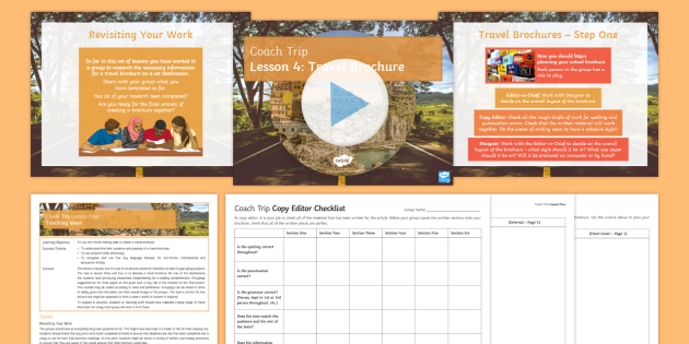 Coach Trip Lesson 4: Travel Brochure (teacher made)