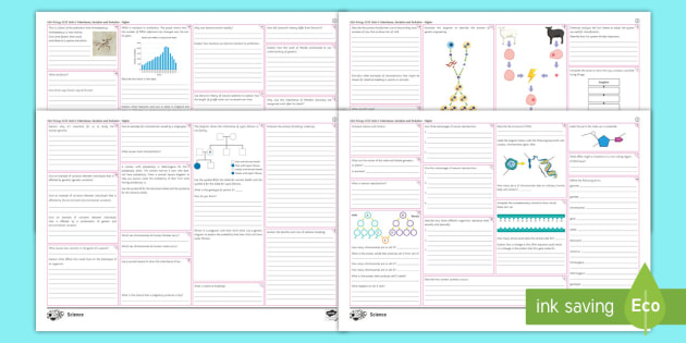 * NEW * AQA Biology Separate Science Unit 6: Inheritance, Variation and