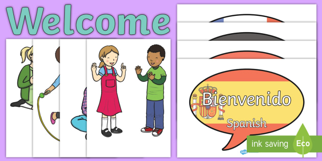 👉 Mixed Languages Welcome Door Display Pack