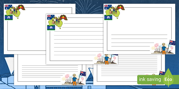Australia Day Page Borders Landscape