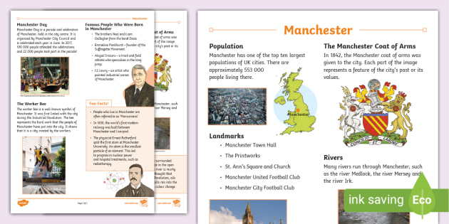 Manchester Geography Resources | twinkl.co.uk