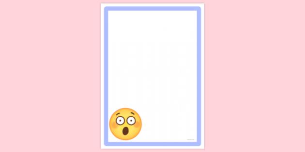 FREE! - Shocked Page Border | Page Borders | Twinkl