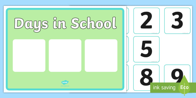 👉 100 Days Count Down Poster (teacher made)