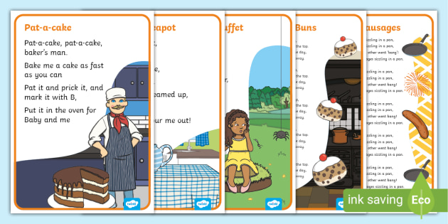 Food Nursery Rhymes Pack (teacher made)