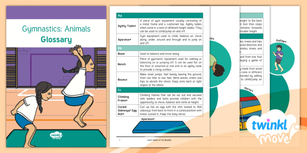 Twinkl Move - Y1 Gymnastics: Animals CPD Glossary