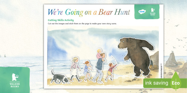 FREE! - We're Going on a Bear Hunt Cutting Skills Activity