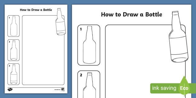 FREE! - How to Draw a Bottle (teacher made)