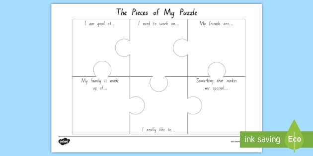 The Pieces of My Puzzle Activity (teacher made)