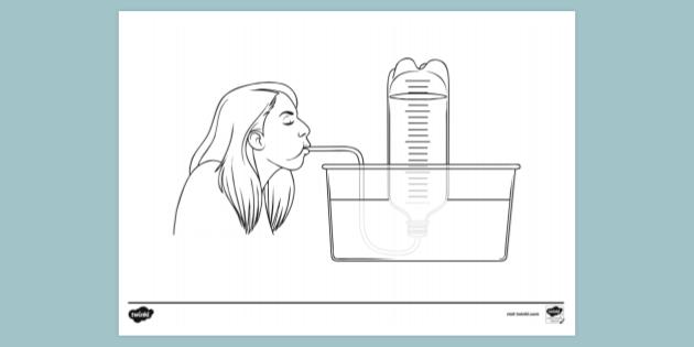 FREE! - Measurement of Lung Volume Colouring Sheet| Colouring Sheets