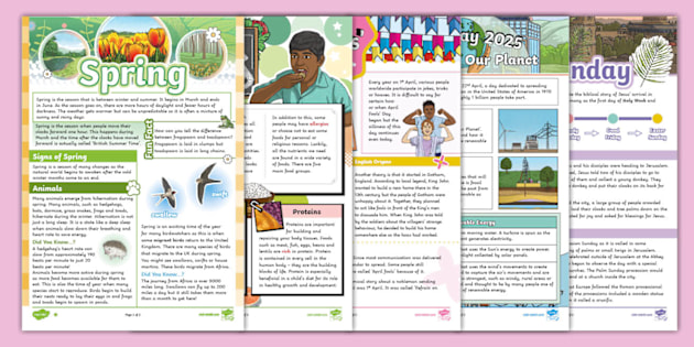 April Reading Comprehensions | twinkl.com.au