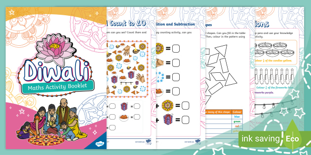 KS1 Diwali-Themed Maths Activity Booklet (Ages 5 - 7)