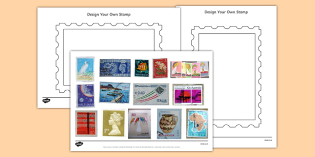 Design a Stamp Activity With Photos (teacher made)