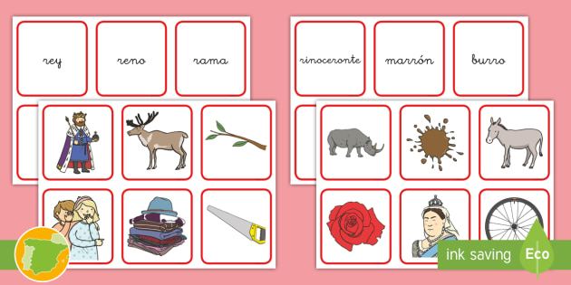 Tarjetas de emparejar: La letra RR (teacher made)
