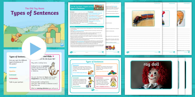 The Old Toy Room: Types of Sentences PowerPoint and Activity Pack